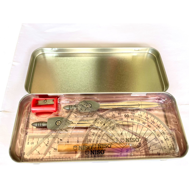 NISO GS737 Geometry set Mathematical instrument box | Shopee Philippines