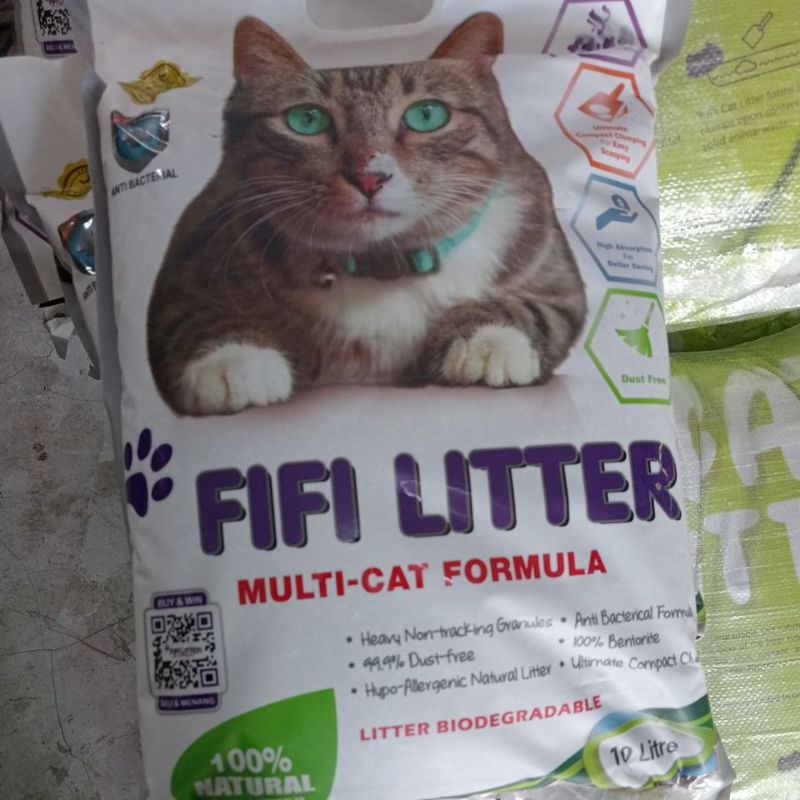 Fifi cat Litter charcoal 10Liter(7kg) | Shopee Philippines