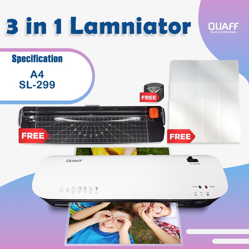 SL299 Laminating Machine A4 Laminator Machine A4 Hot and Cold Shower Package Set | Shopee ...
