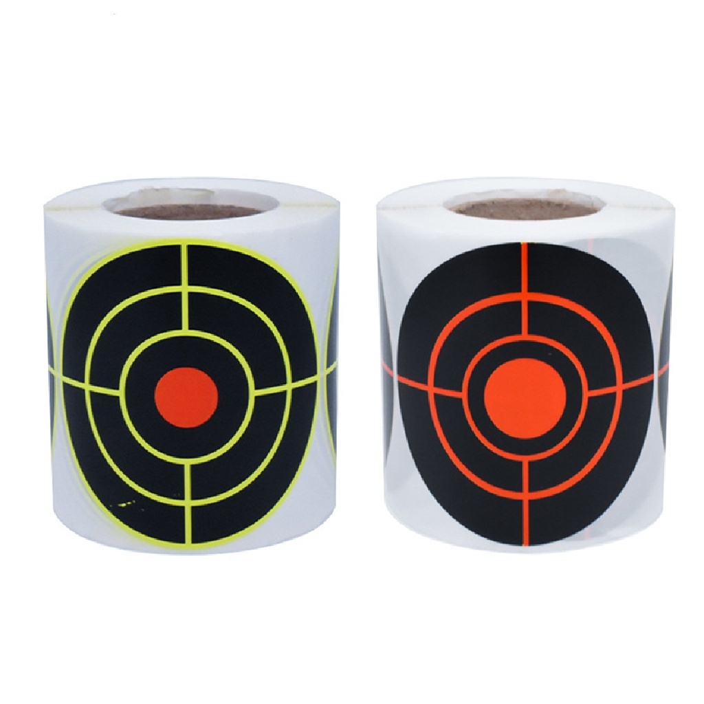 100pcs/Roll Shooting Target Shoot Splatter Sticker Paper Practice Glow ...