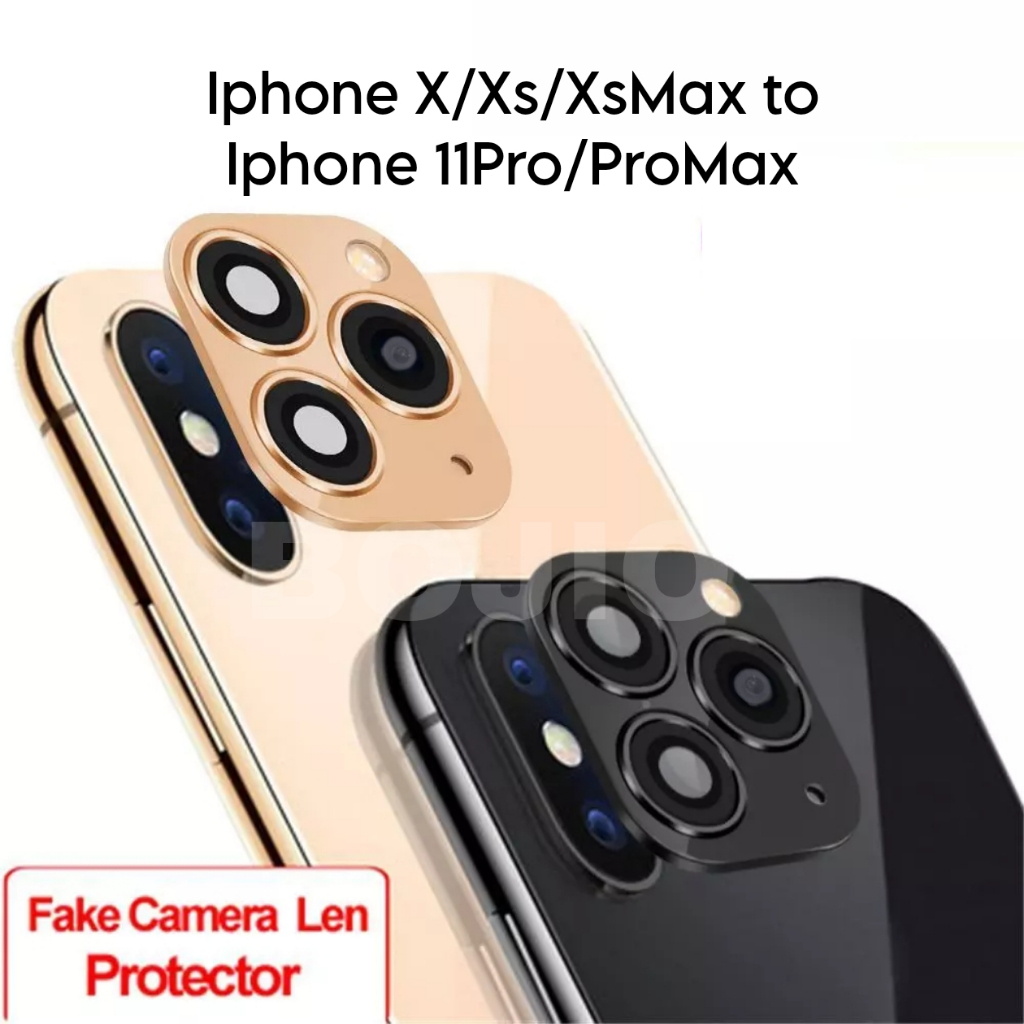 Fake Modified Metal Camera Lens protector For Iphone XS/XSMAX to 11Pro/Pro Max Second Change ...