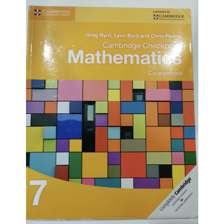 Cambridge checkpoint mathematics coursebook 7 | Shopee Philippines