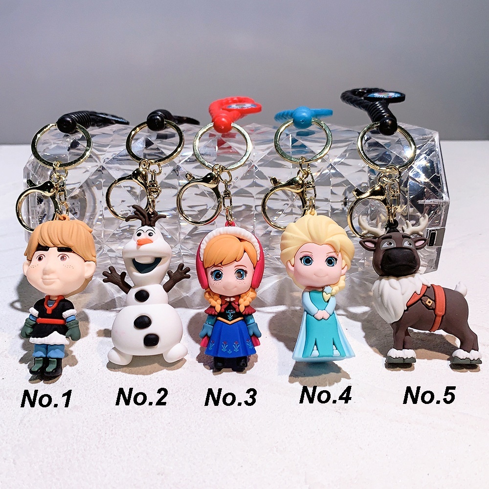 Frozen Elsa Anna Olaf Anime Cute Key Chain Cute Key Ring Key Holder ...