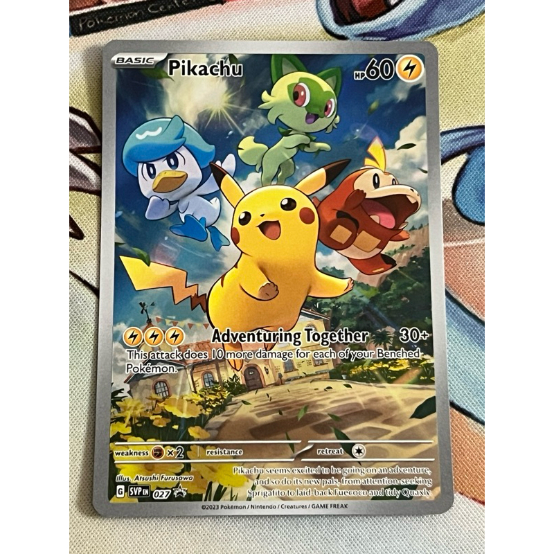 Pokemon Scarlet Violet - Pikachu - SVP027 - Illustration (not sealed ...