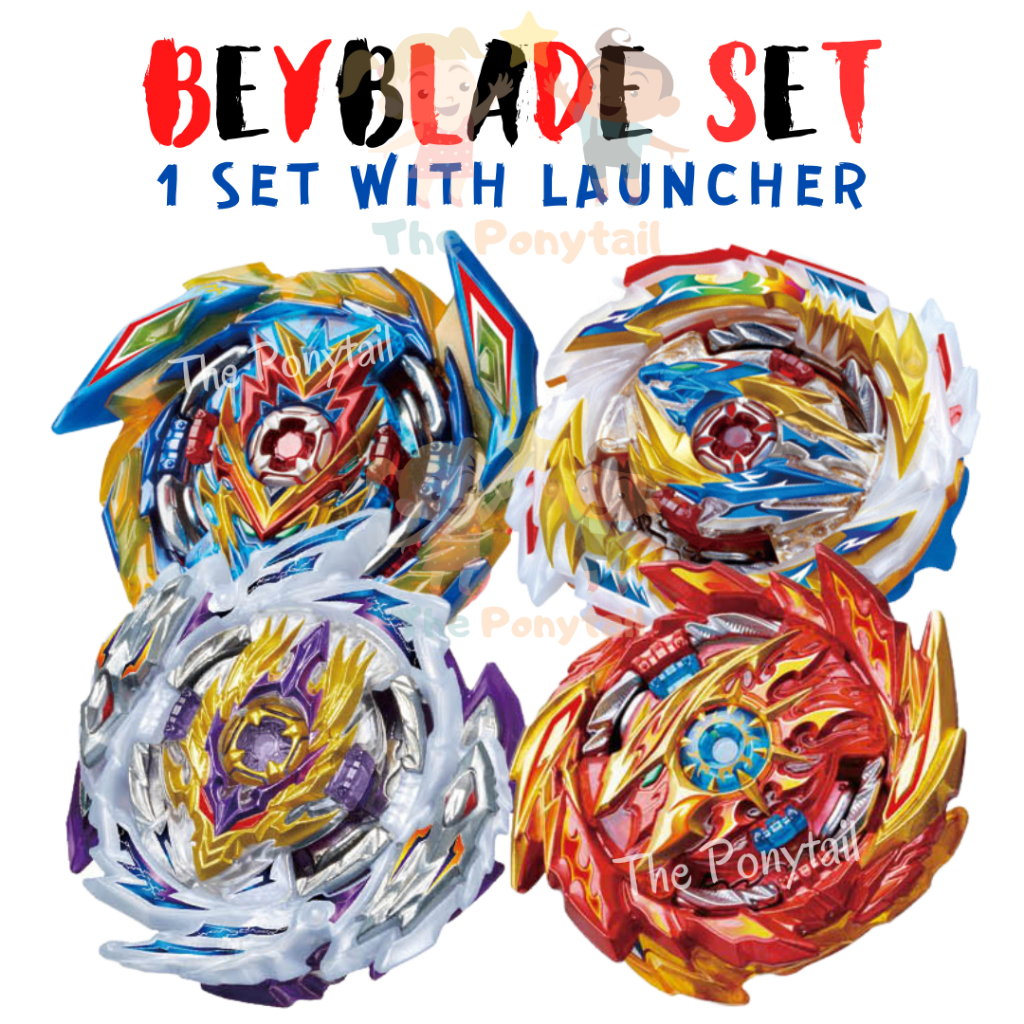 Beyblade X Gila Gasing Beyblade Burst Bayblade Launcher Stadium 1 Set ...