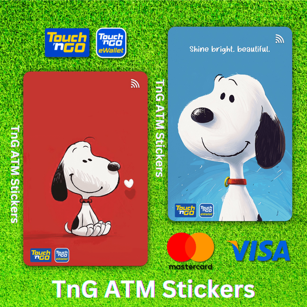 Snoopy - Sticker Card Touch n Go TnG ATM Card Skincard Cover | Shopee ...