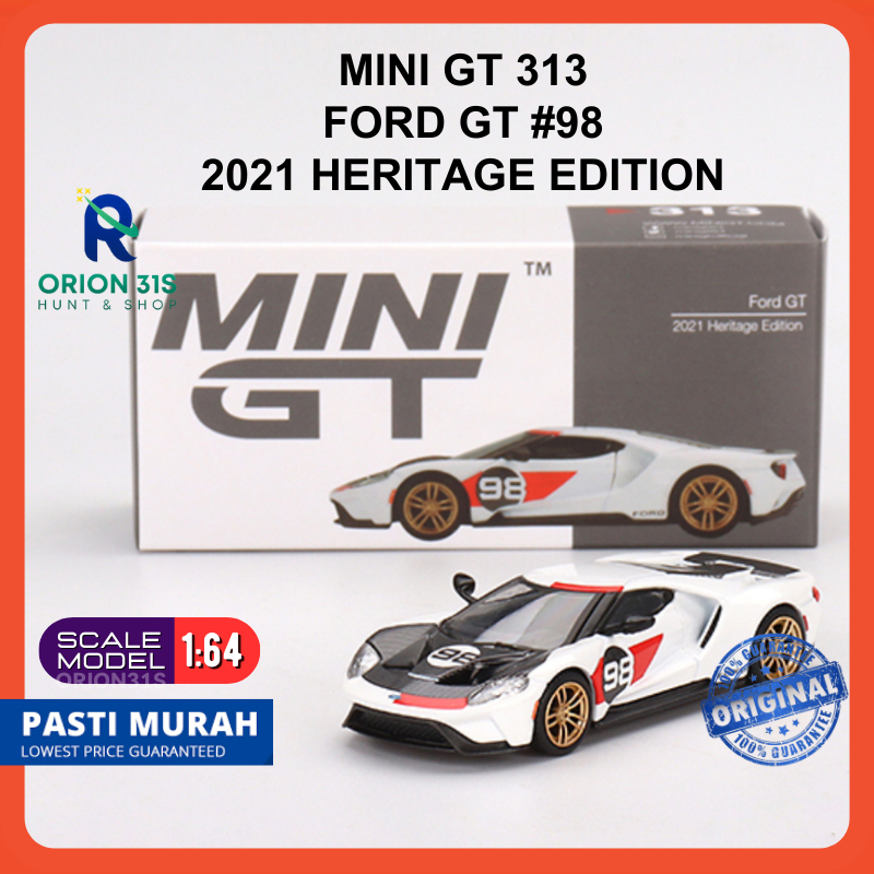 Mini GT Ford GT 2021 Heritage Edition LHD 313 Ken Miles Sealed Box Diecast Car Collection ...