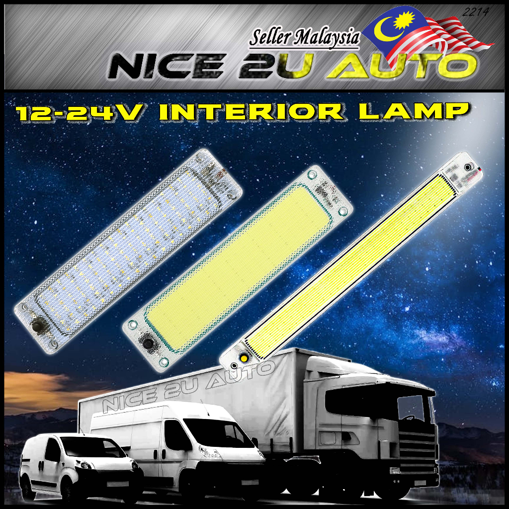 LED COB 12-24V 108Led Room Lamp Cabin Back Lamp Boot Light Car Truck ...