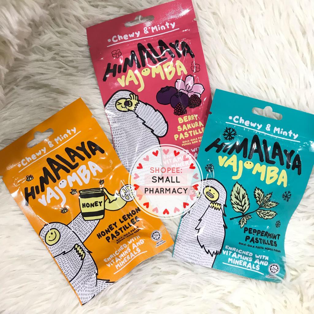 Himalaya Chewy & Minty Vajomba Pastilles 25g - Honey lemon/ Berry ...