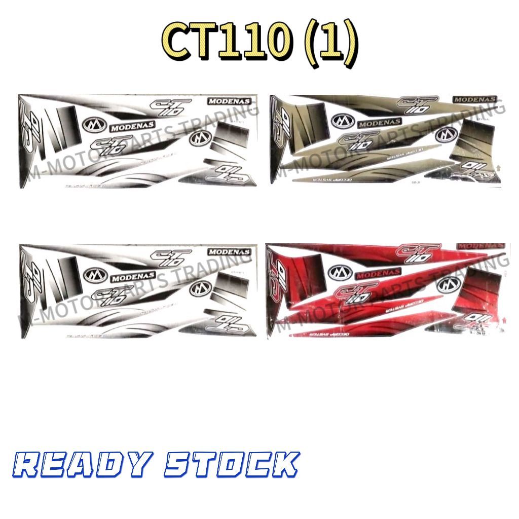 MODENAS CT110 (1) BODY STICKER | Shopee Philippines