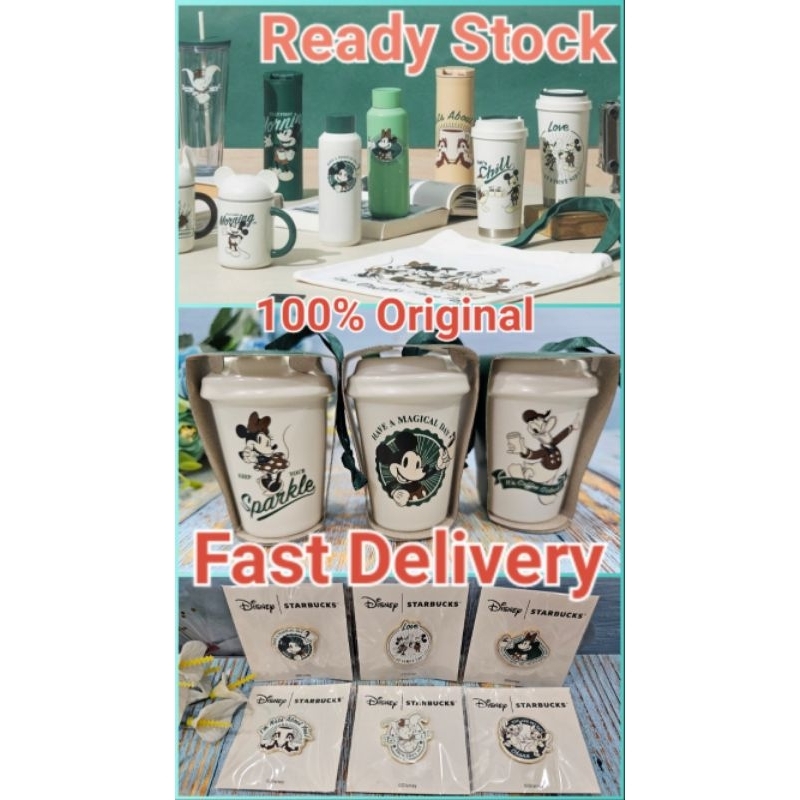 Disney + Starbucks Collaboration Merchandise 2023 Version | Shopee ...