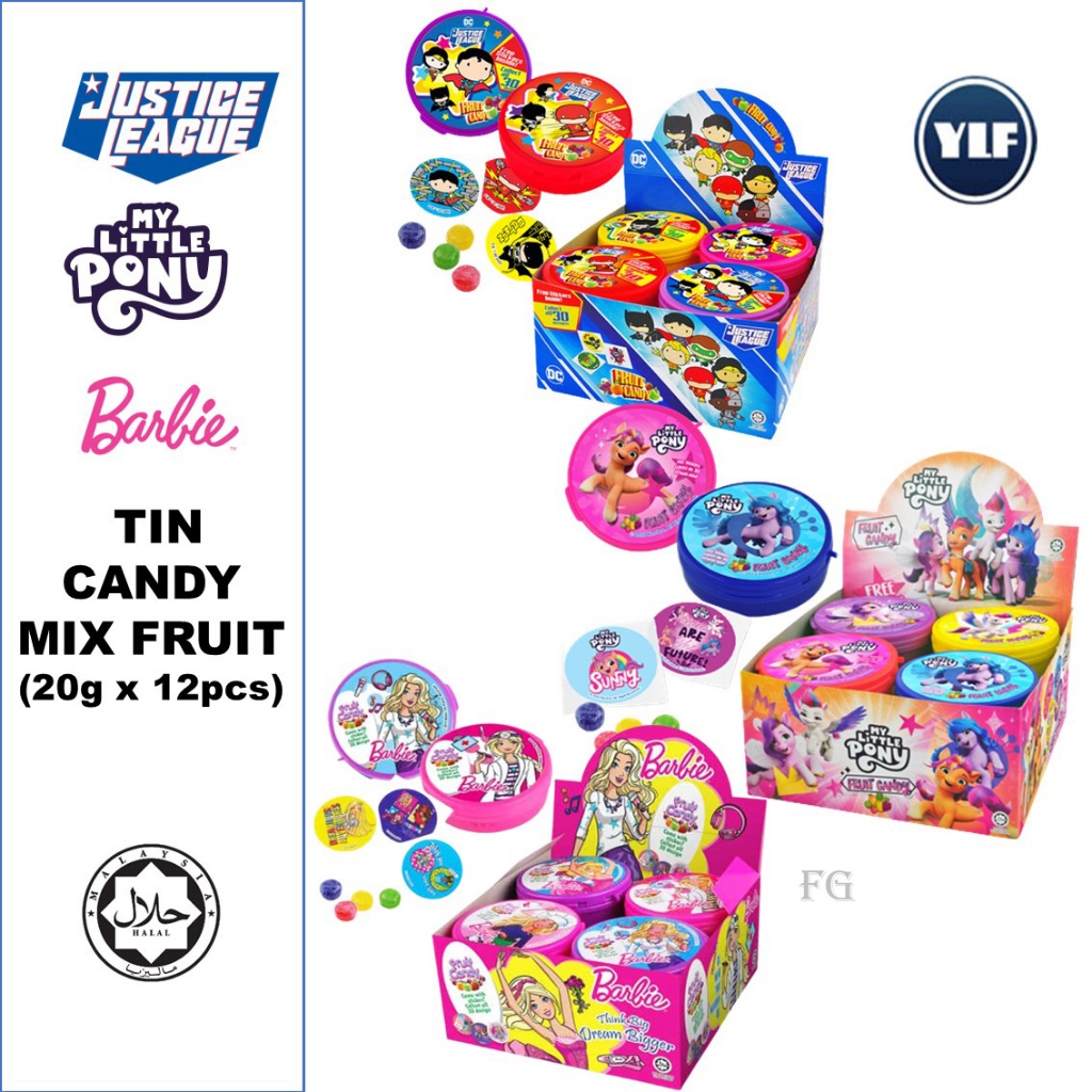 YLF TIN CANDY MIX FRUIT (20g x 12 pcs) | Shopee Philippines