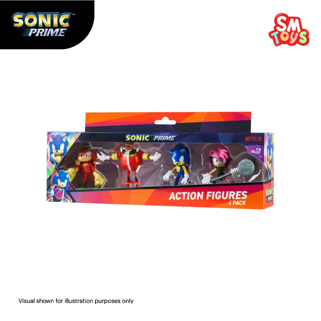 Sonic Prime Articulated Action Figures in Window Box (4 Packs) | Shopee ...