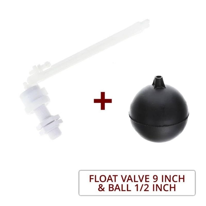 9'' Toilet Cistern PVC Float Valve + Pvc Black ball | Shopee Philippines
