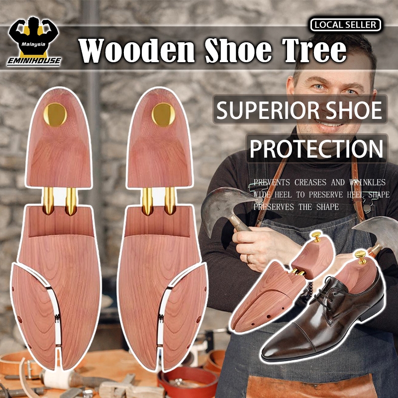 HeavyDuty Men's and Women Premium Cedar Wood Shoe Tree Twin Tube ...