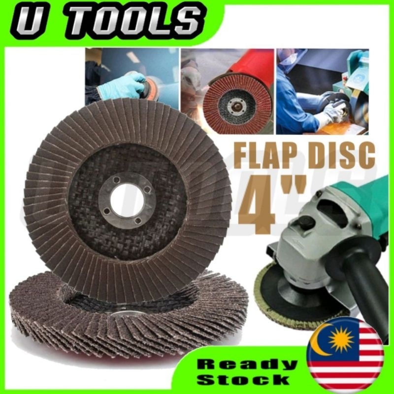 KAYU Flap Disc 4" Sandpaper Sanding Sand Paper Polishing Angle Grinder ...