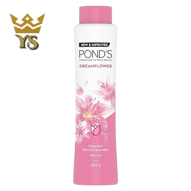 POND'S Dreamflower Fragrant Talcum Powder, Pink Lily, 400 g | Shopee ...