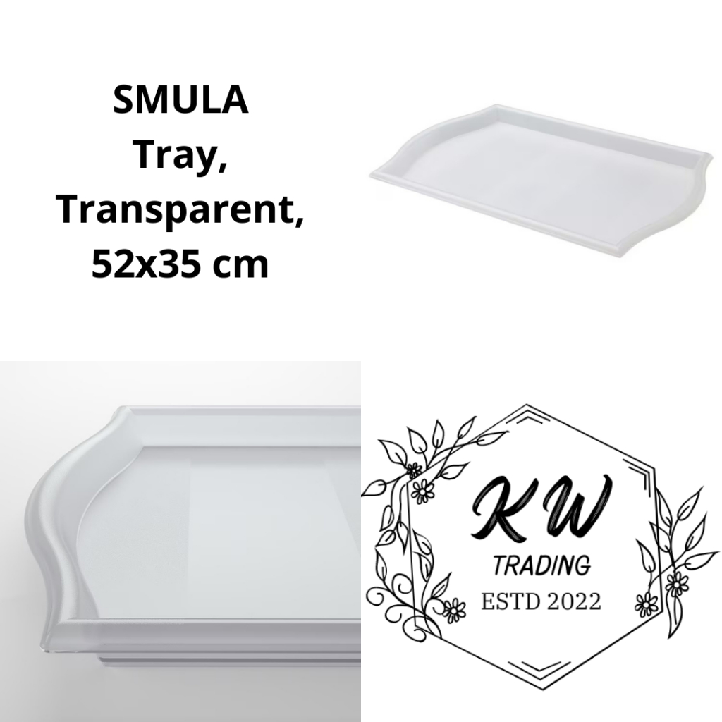 IKEA SMULA Tray, Transparent, 52x35 cm | Shopee Philippines