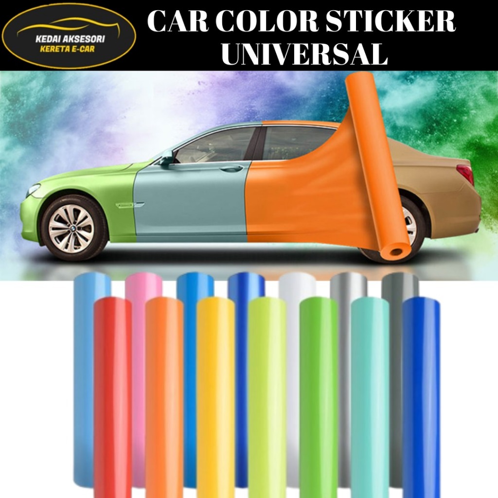 CAR COLOR STICKER UNIVERSAL FOR ALL VEHICLE MOTORCYCLE BICYCLE WITH ...