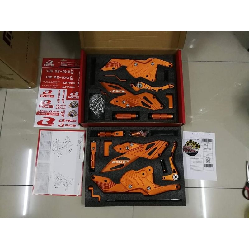 HONDA RS150 / RS150R FOOTREST FULL SET RCB RACING BOY | Shopee Philippines