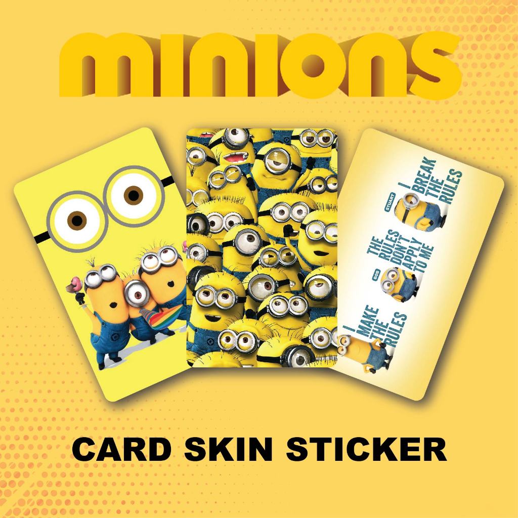 Minions Anime Movies N Go Skin Sticker/Bank Card Sticker Cover, Card ...