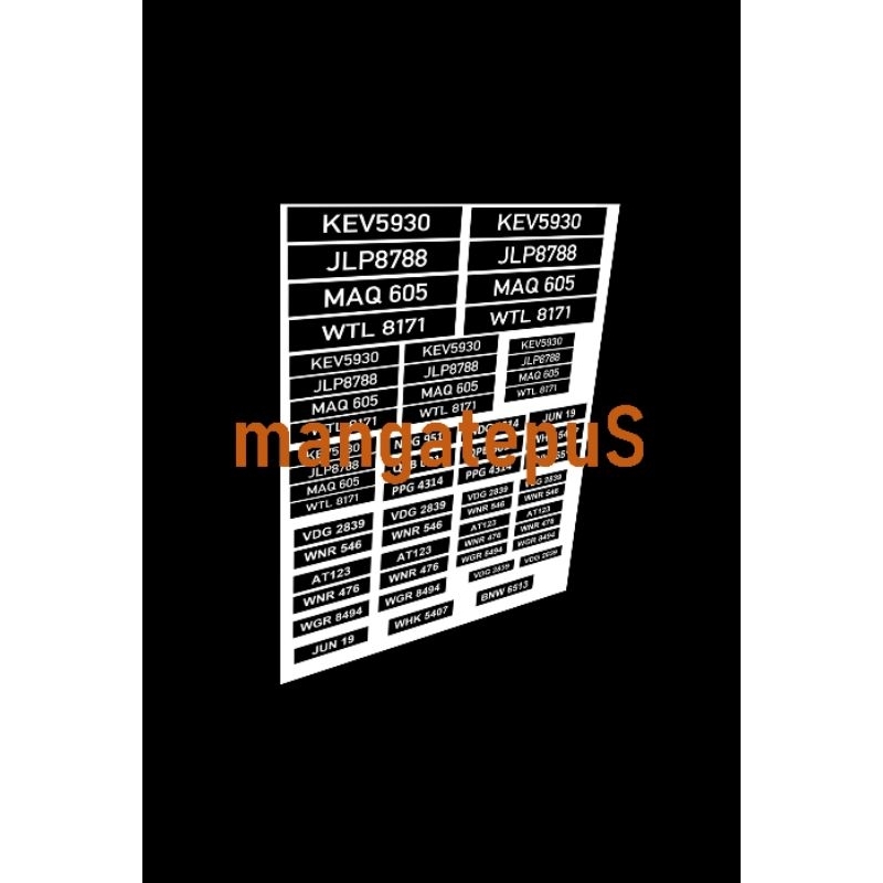 hot wheels plate custom white base decal | Shopee Philippines