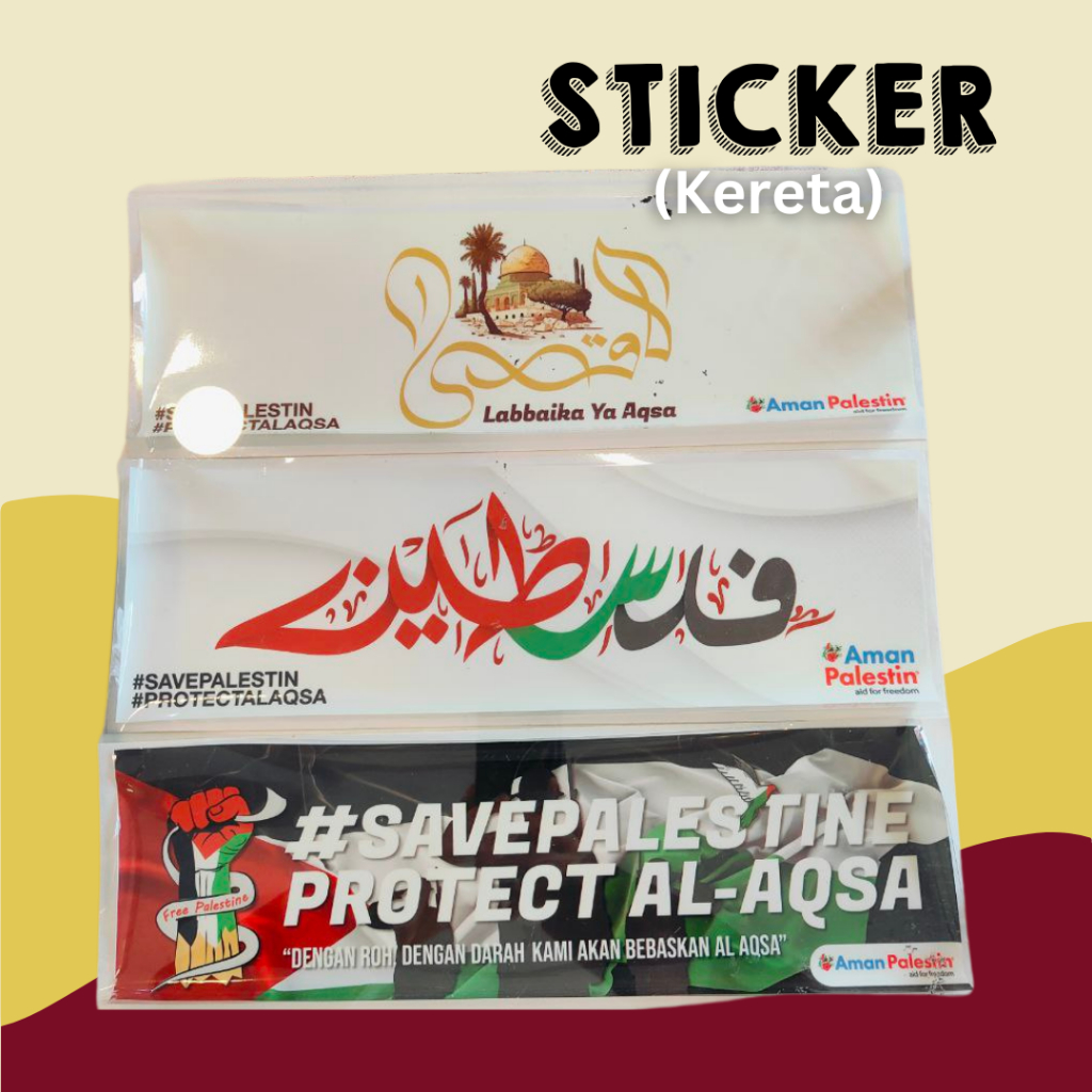 Sticker Kereta Aman Palestin lekat cermin | Shopee Philippines