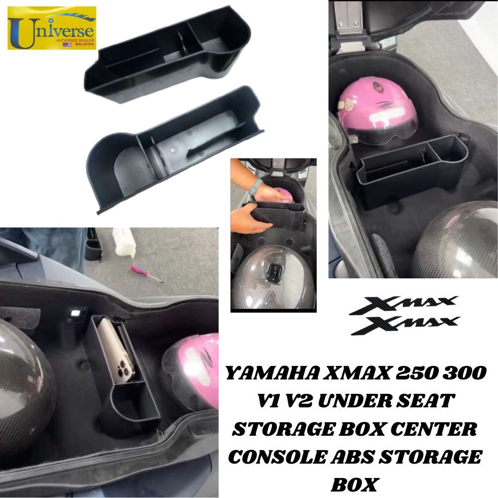 YAMAHA XMAX 250 300 V2 UNDER SEAT STORAGE BOX CENTER CONSOLE ABS ...