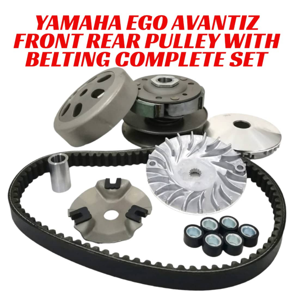 Yamaha EGO SOLARIZ EGO AVANTIZ Front Pulley Rear Pulley With Timing Belt Complete Set STD Front ...