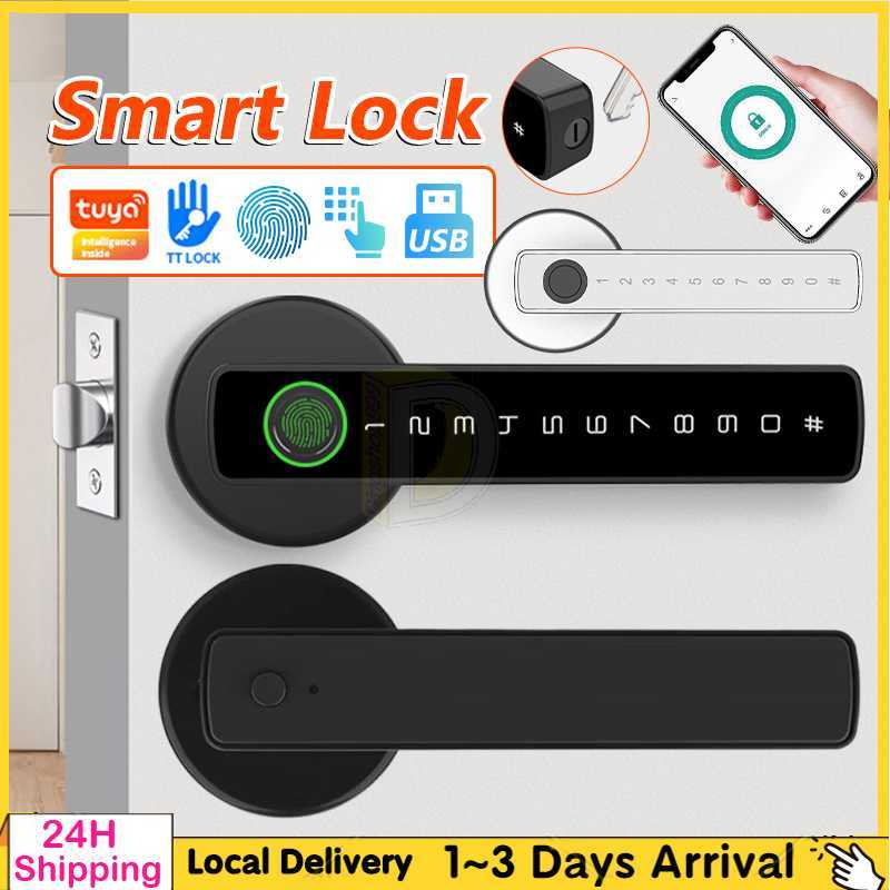 New Digital Lock Fingerprint Door Lock Electronic Password Smart Door ...