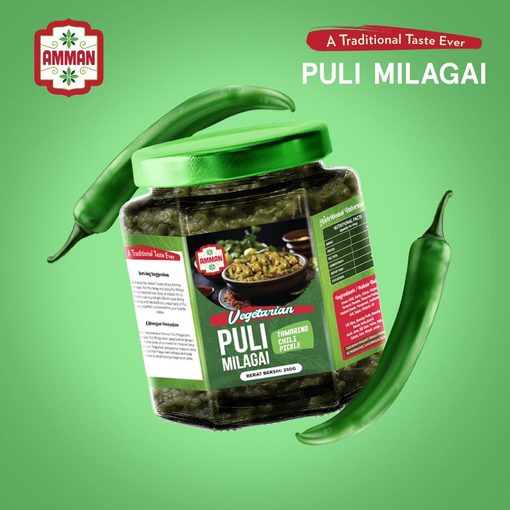 Vegetarian Homemade Puli Milagai Pes Cili Hijau Tamarind Green Chilli ...