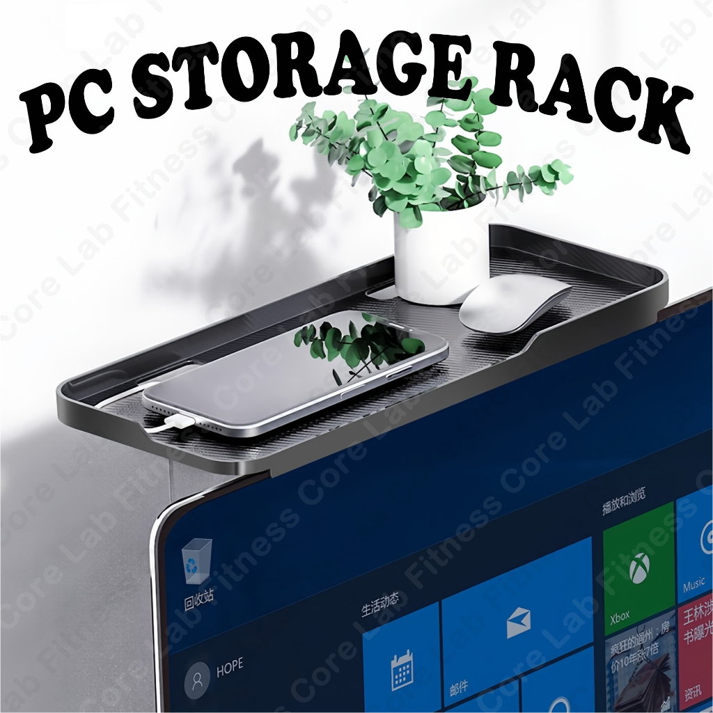 【HOMELAB】 TV Top Shelf for Cable Box Computer Monitor Screen Caddy Top ...