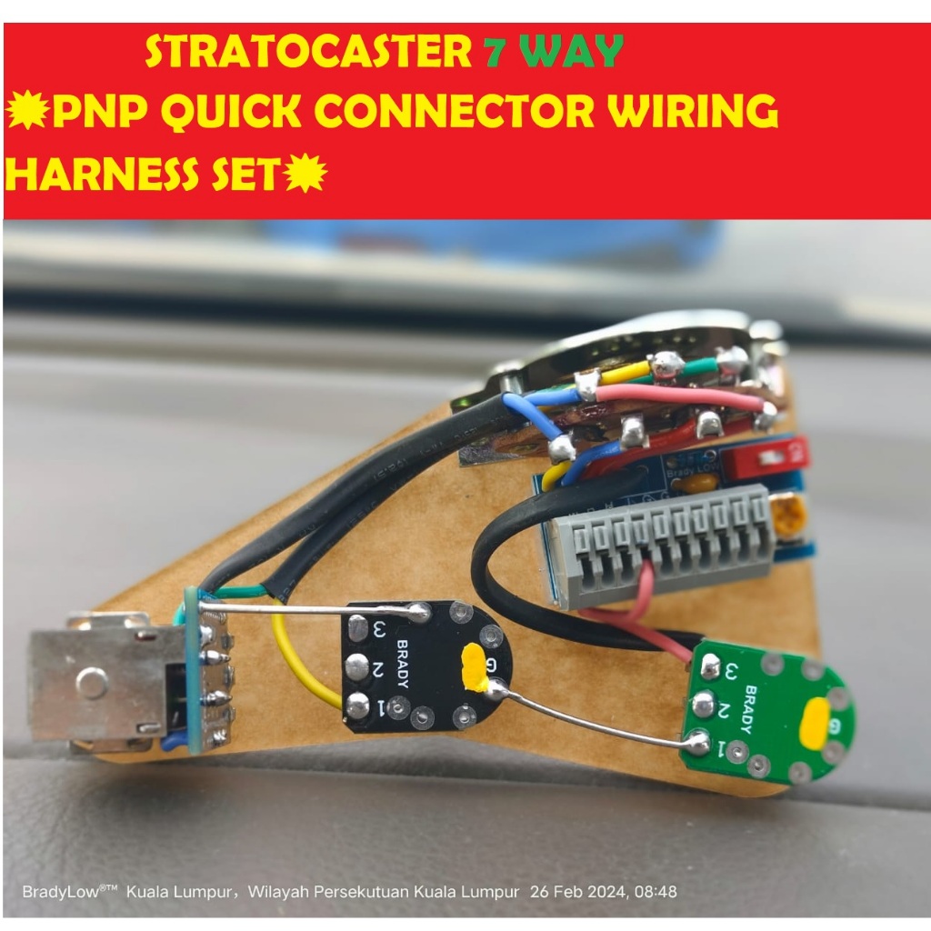 PNP STRATOCASTER 7 WAY QUICK CONNECTOR WIRING HARNESS SET | Shopee ...