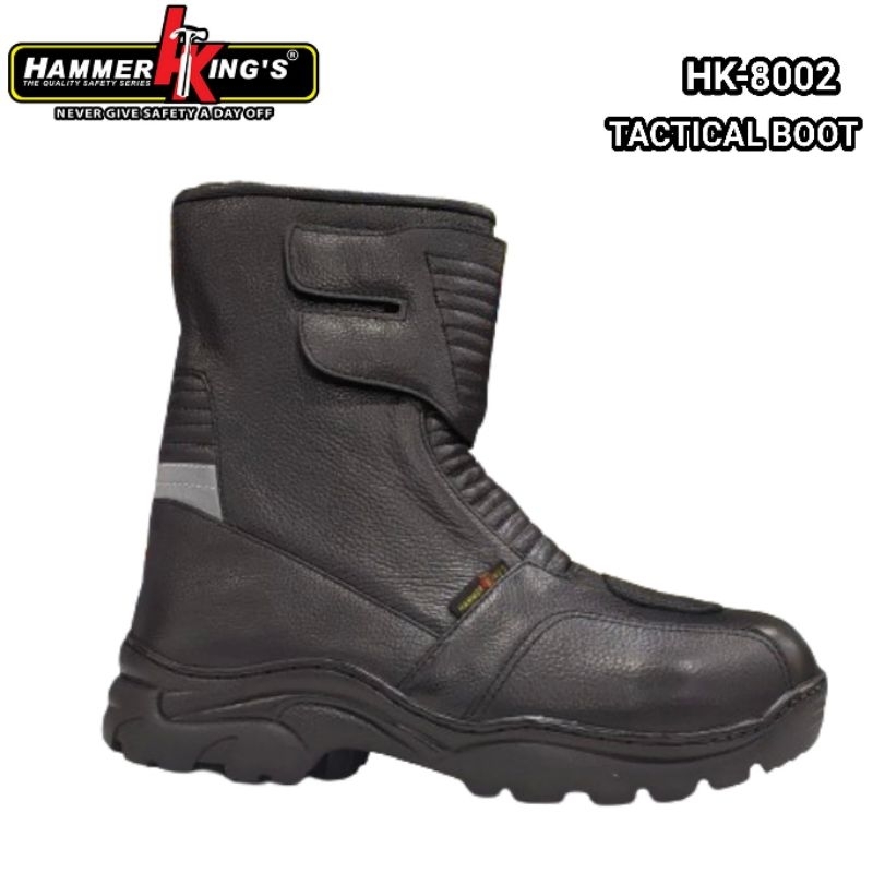 HAMMER KING Authentic Leather Tactical Boots / Combat Boots Kasut ...