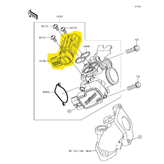 KAWASAKI Z125 PRO THROTTLE BODY PARTS (12-03-24) | Shopee Philippines