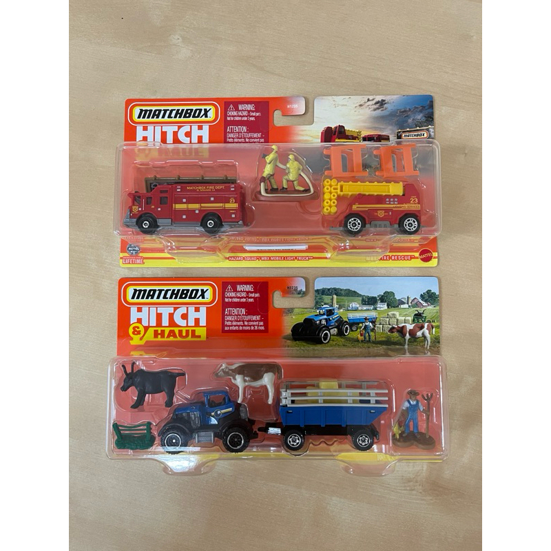 Matchbox Hitch & Haul ~ Hazard Squad & Mobile Light Truck / Dirtstroyer ...