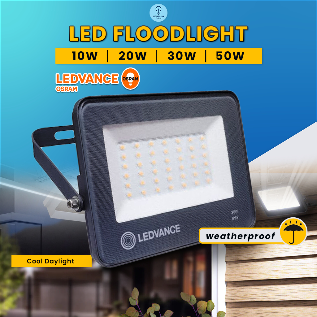 LEDVANCE OSRAM 10W/20W/30W/50W LED Floodlight Outdoor Spotlight Outdoor ...