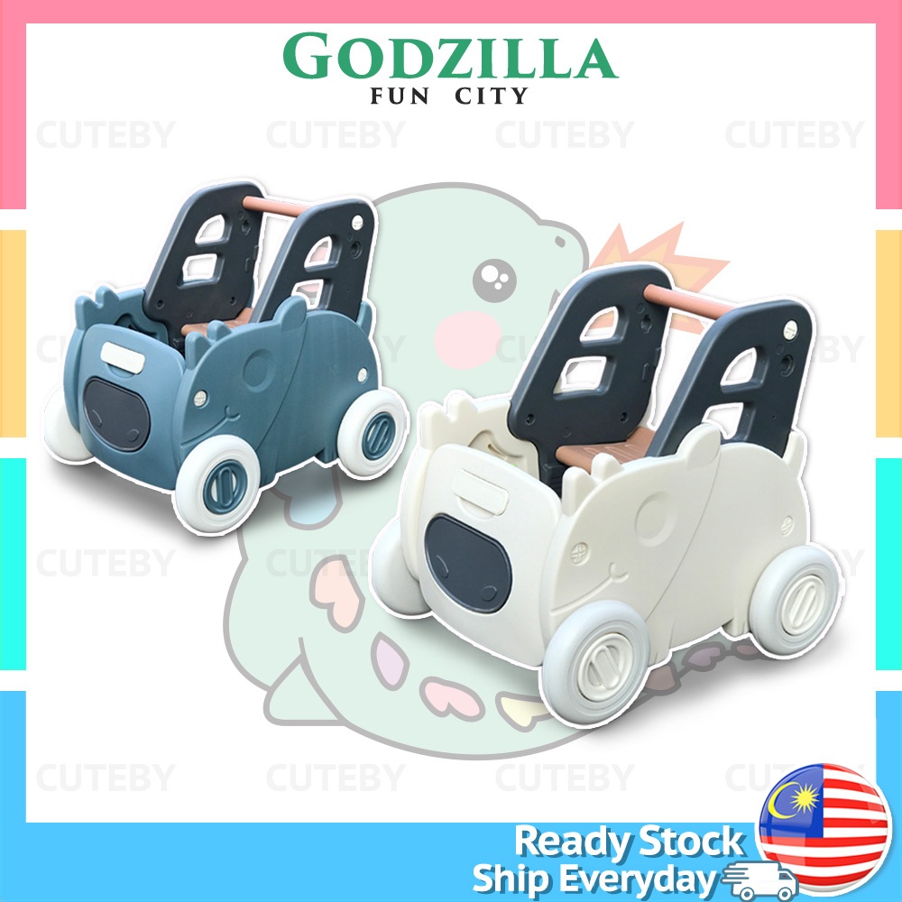 4 IN 1 PUSH WALKER Mini Trolley Pull Push Cute Cart for Kids Children ...