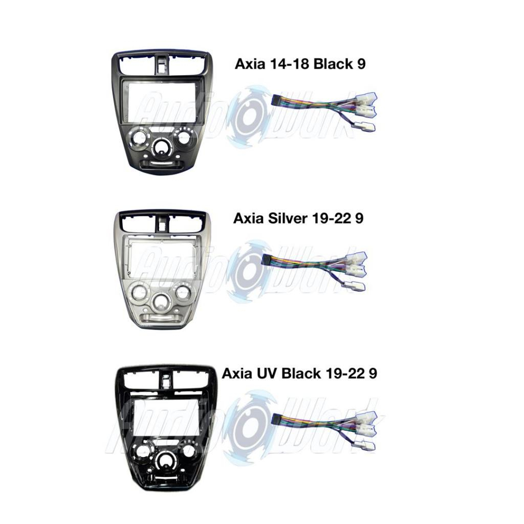 Perodua Axia 2014-2022 9" / 10" Android Player Casing (Black/Silver/UV ...