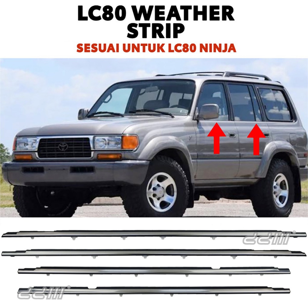 Toyota LandCruiser LC80 Ninja 80 Door Window Trim Moulding Door Lining ...