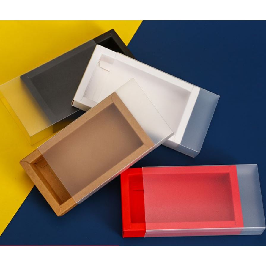 Brown Craft Box with Sliding Frosted Window | Shopee Philippines