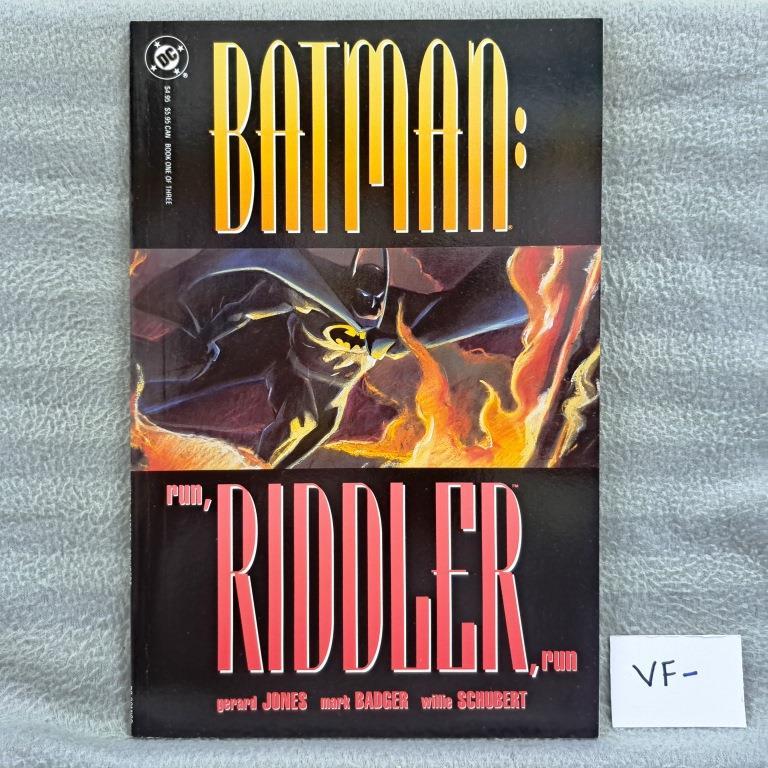 Batman: Run Riddler Run 1 (DC Comics) FIRST Issue (Gerard Jones, Mark ...