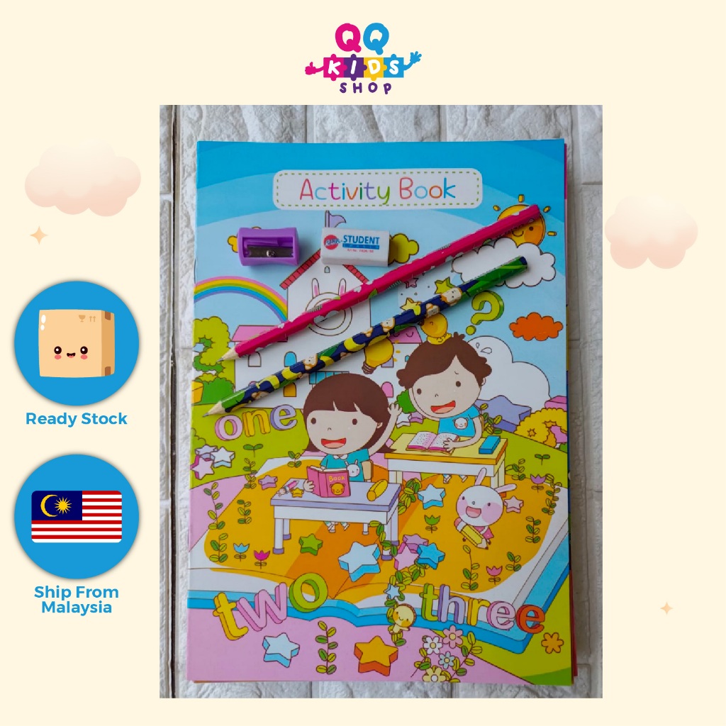 Activity Book & Stationery Set Set Alat Tulis School Supplies | Shopee ...