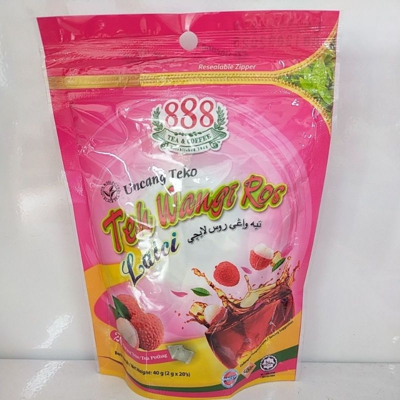 888 Uncang Ros Laici Scented Tea Pot -40g (2g x 20's) | Shopee Philippines