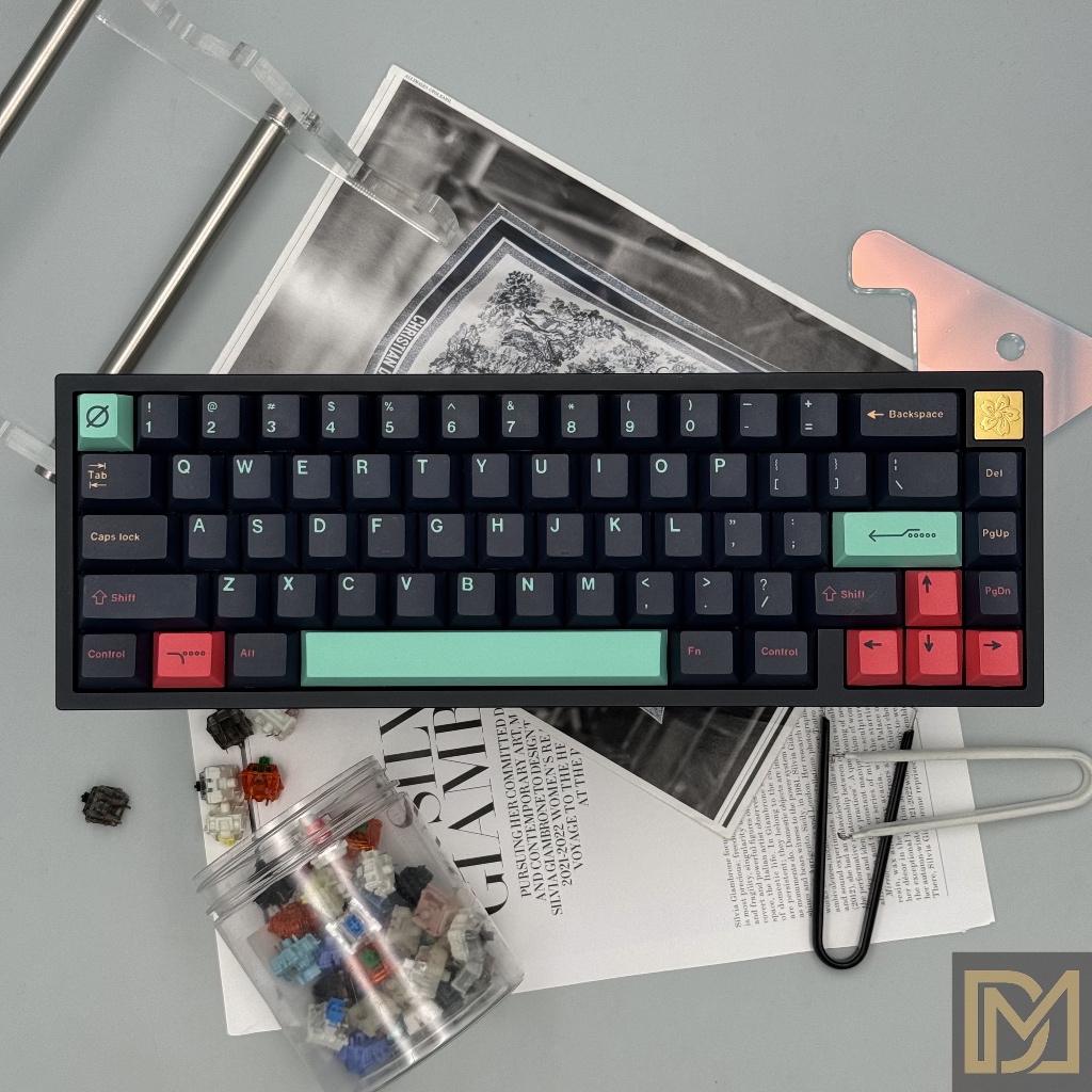 Metropolis Dark Keycap 129pcs PBT Dye Sub Cherry Blue RGB CMYK Keycaps ...