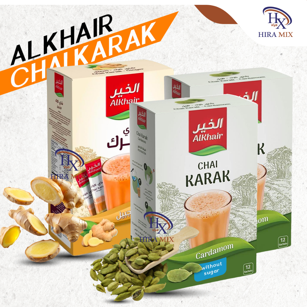 Alkhair Tea - Chai Alkhair Chai Karak - Tea Karak tea Ginger - tea ...
