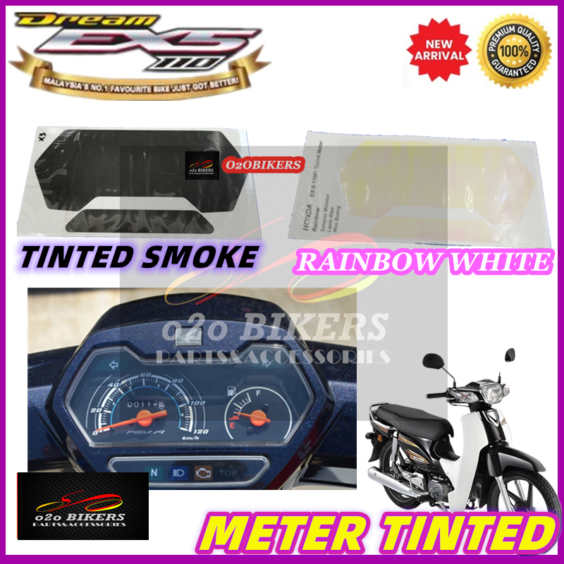 DREAM110 FI METER LENS STIKER TINTED EX5 110 FUEL INJECTION RAINOW ...