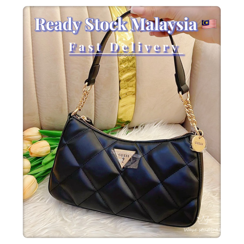 Guess Factory Gabbi Handbag Top zip Shoulder bag Quilted Hobo bag ...