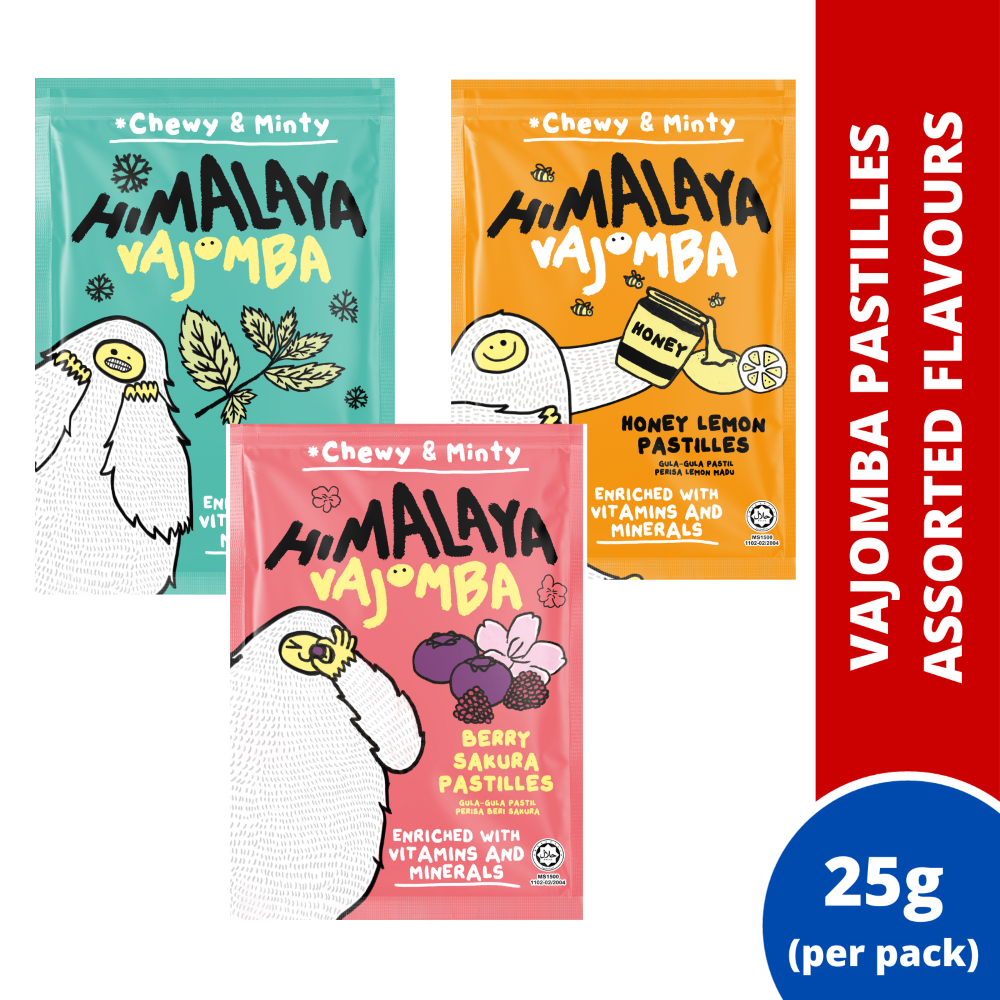 Himalaya Vajomba Pastilles - Assorted Flavours Candy 25g | Shopee ...