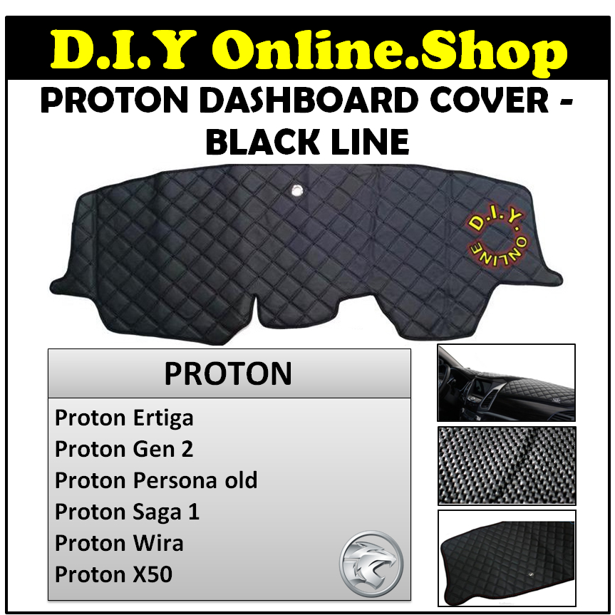 PROTON DASHBOARD COVER - BLACK LINE PROTON ERTIGA, GEN 2 , PERSONA OLD ...